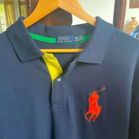 Polo Ralph Lauren | Shirts | Polo Ralph Lauren 2xb2g Navy Blue Polo ...